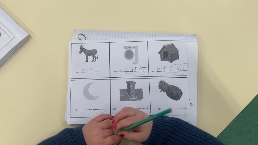 Encodage d'un mot sur fiche - Maternelle Éducatif