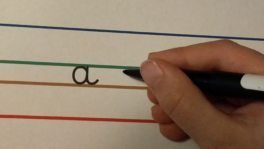 Cursive a - Maternelle Éducatif